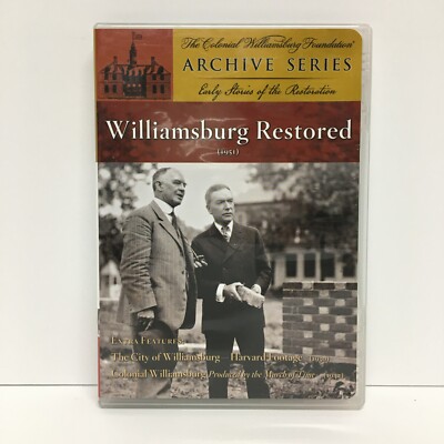 Archive Series: Williamsburg Restored (DVD) Colonial Williamsburg ...