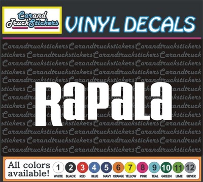 Rapala Fishing Tackle lures boat Vinyl Car Decal window sticker 8" | eBay