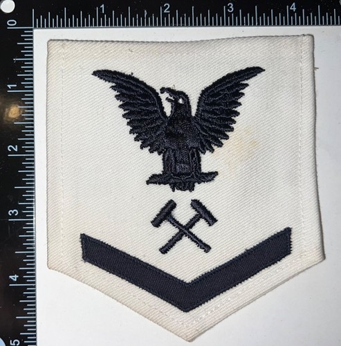 WWII USN Navy Shipfitter Petty Officer 2nd Class Summer White Rate ...