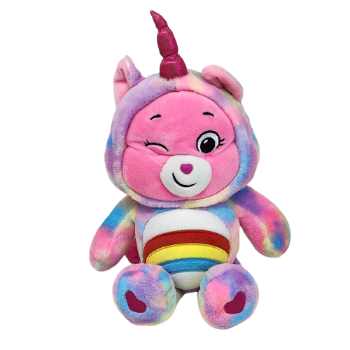 BASIC FUN 2021 CARE BEARS HOODIE FRIENDS CHEER BEAR STUFFED ANIMAL ...
