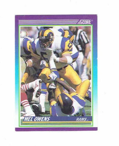 Mel Owens Los Angeles Rams #58 Linebacker #499 Score 1990 Football Card ...