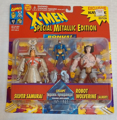 Vintage ToyBiz MOC X-Men Figure Samurai Robot Wolverine Cyclops Steel ...