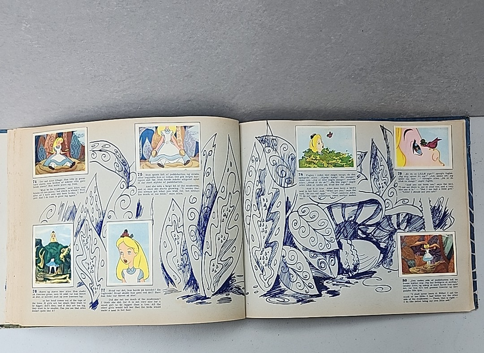 1953 Complete Set Rare Danish Alice in Wonderland FOSKA Trading Cards ...