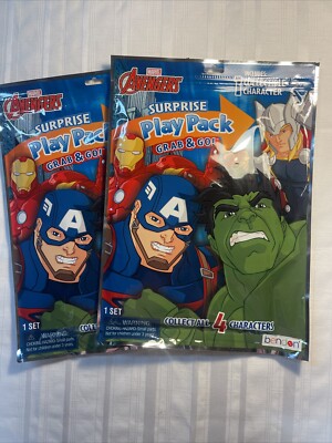 Marvel Avengers Surprise Grab & Go Play Pack Includes 1 Collectible Lot ...