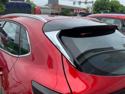Chrome Rear Windscreen Spoiler Wing Cover Trim 2pcs For Mazda CX-30 ...