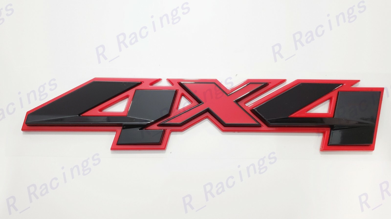 1PC Gloss Red Black 3D 4x4 Bed Rear Emblem Badge Decal Fit Silverado ...