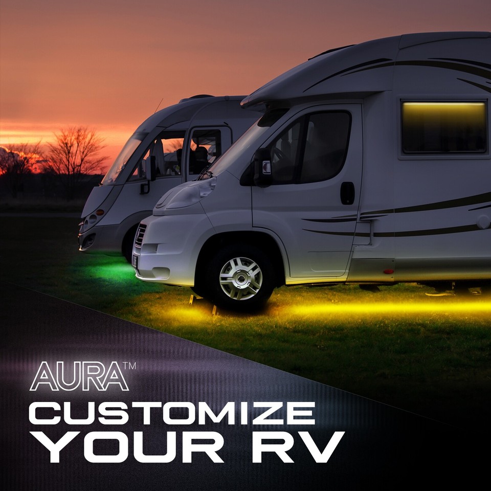 OPT7 Aura LED Trailer RV Underglow Full Color Spectrum- Underbody 4 ...