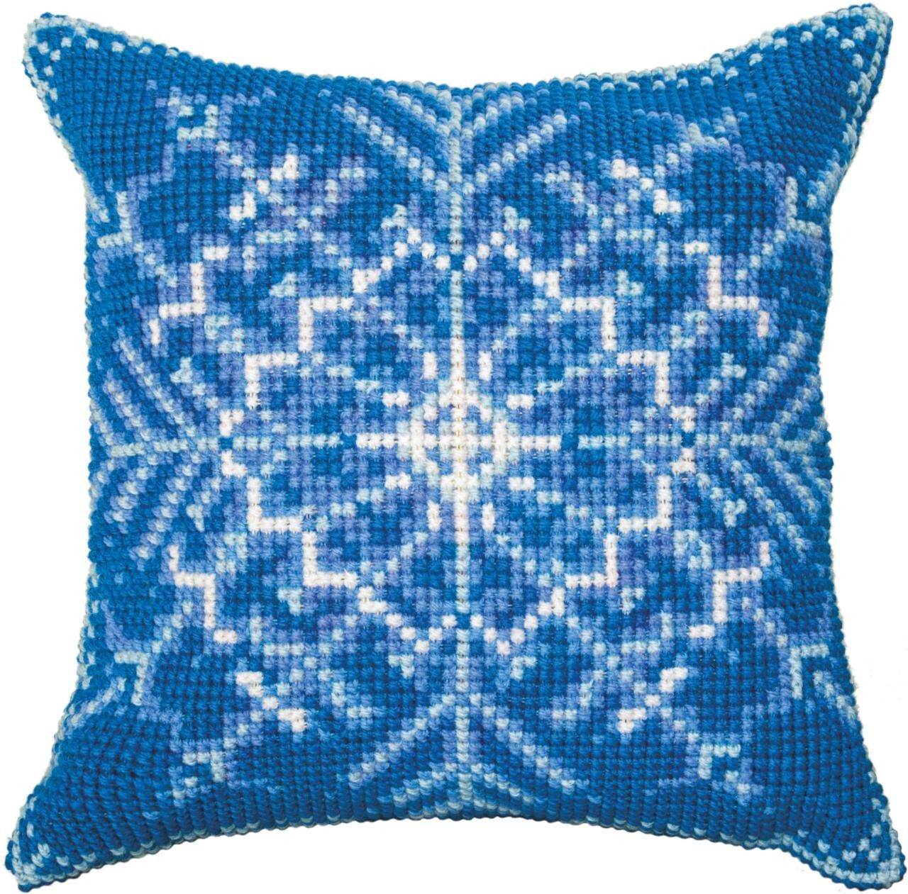Diy Needlepoint Cross Stitch "Snowflake" Embroidery Kit. Unprinted ...