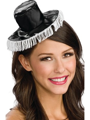 Sexy Womens White Black Mini Micro Cordobes Costume Hat | eBay