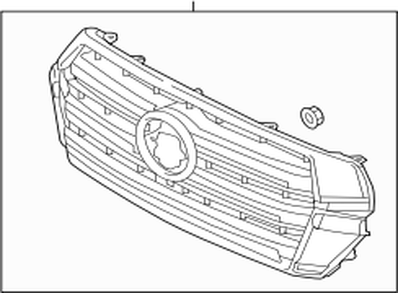 53101-60936 Toyota Grille sub-assy, radiator 5310160936, New Genuine ...
