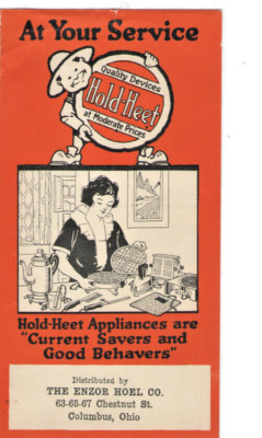 VTG 1920s HOLD-HEET SMALL APPLIANCE BROCHURE W/PRICES! TOASTER ...