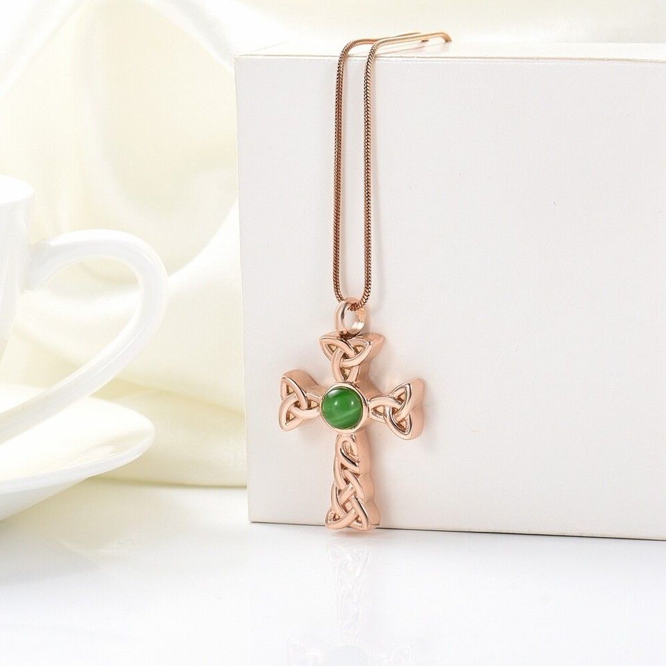 Urn Necklace for Ashes Cross Ash Necklace Memorial Cremation Necklace ...