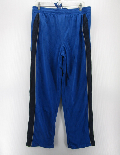 Stacy Adams Tracksuit Men XL Blue Silver Warm Up 2 Piece Mesh Jacket ...