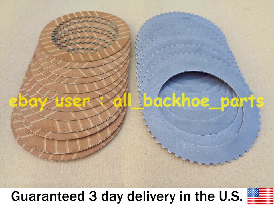 JCB BACKHOE - TRANSMISSION FRICTION & COUNTER PLATES 12+10 (445/03205 ...