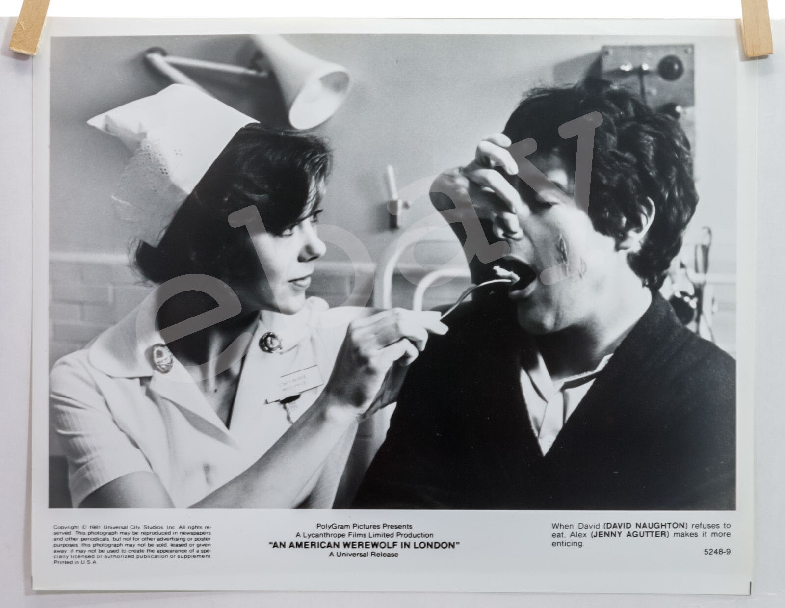 An American Werewolf In London Press Photo Alex & David Hospital Meal ...