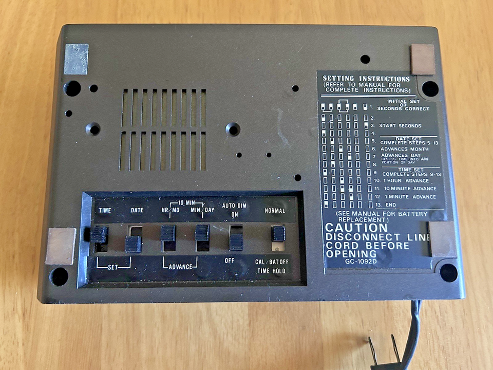 RARE HEATHKIT GC-1092D Mid Century Modern Digital Alarm Clock VTG Retro ...