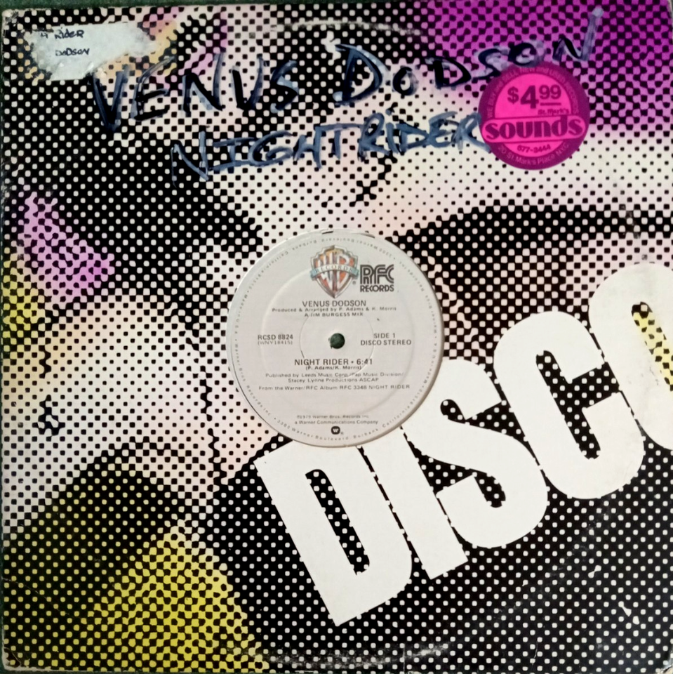 VENUS DODSON Night Rider (6:41) USA 1979 WARNER BROTHERS Records DISCO ...