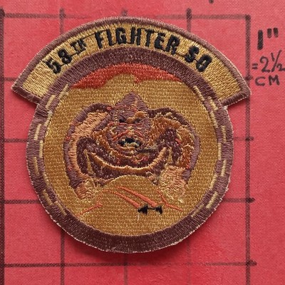 ORIGINAL PATCH USAF US AIR FORCE 58 FS FIGHTER SQN F-15 EAGLE TURKISH ...