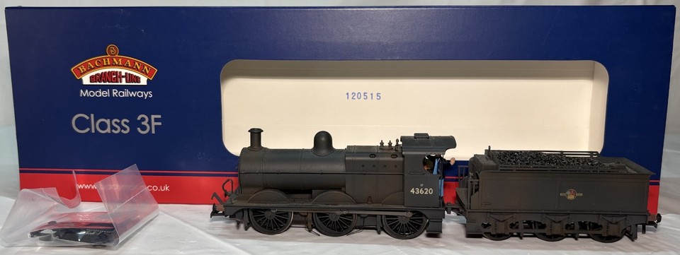 Bachmann Branch Line 31-628DC Class 3F 0-6-0 43620 DCC on board OO ...