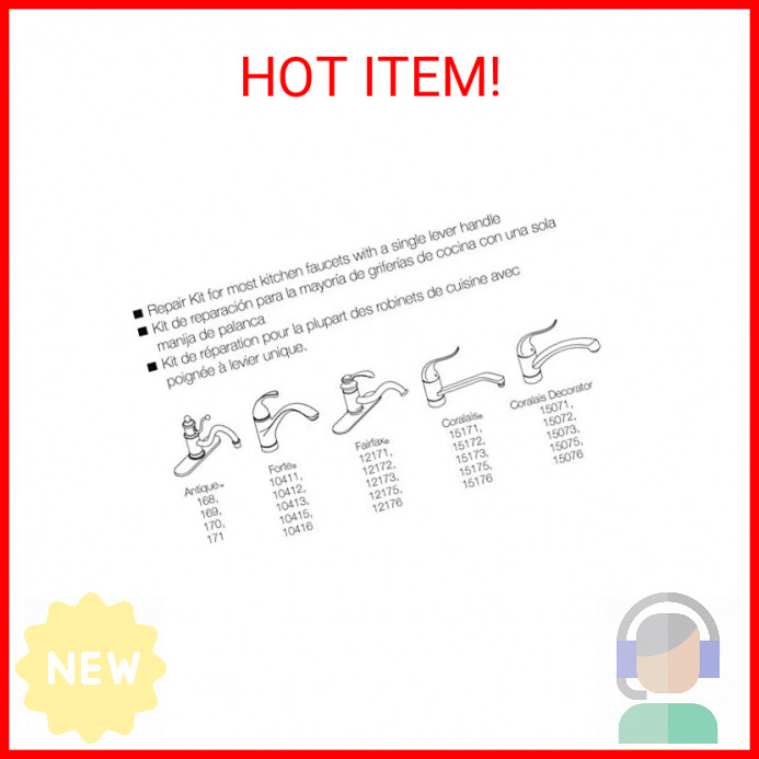 Kohler GP30420 O-Ring Seal Kit for Kitchen Faucets with Bearings, O ...