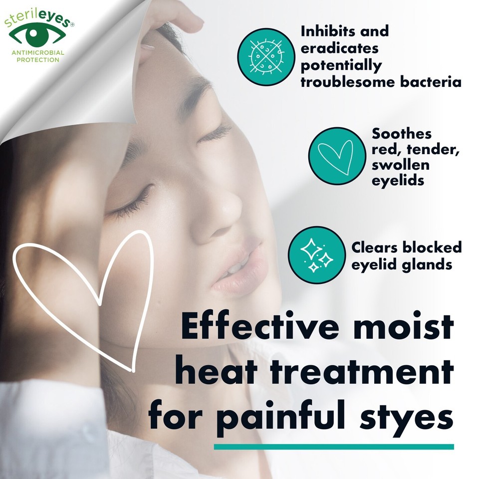 The Eye Doctor Stye Relief Compress Patch &2 Eyelid Wipes Chalazion ...