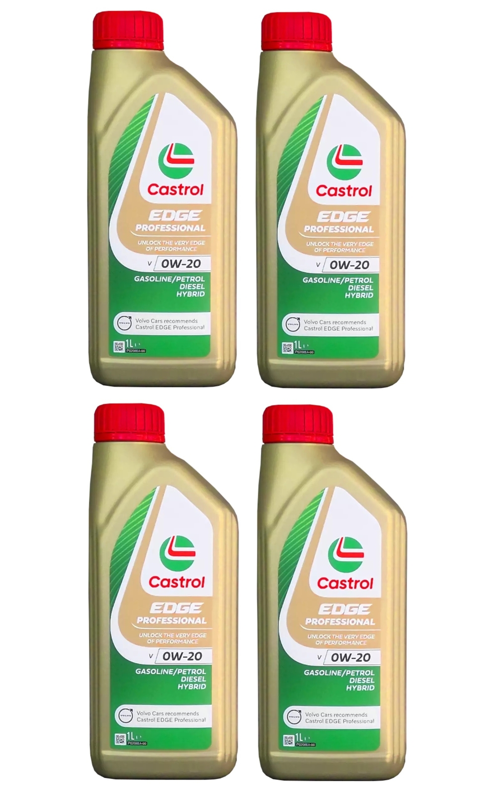 4x1L Castrol EDGE Professional V 0W-20 VOLVO Motoröl FST TITANIUM VCC ...