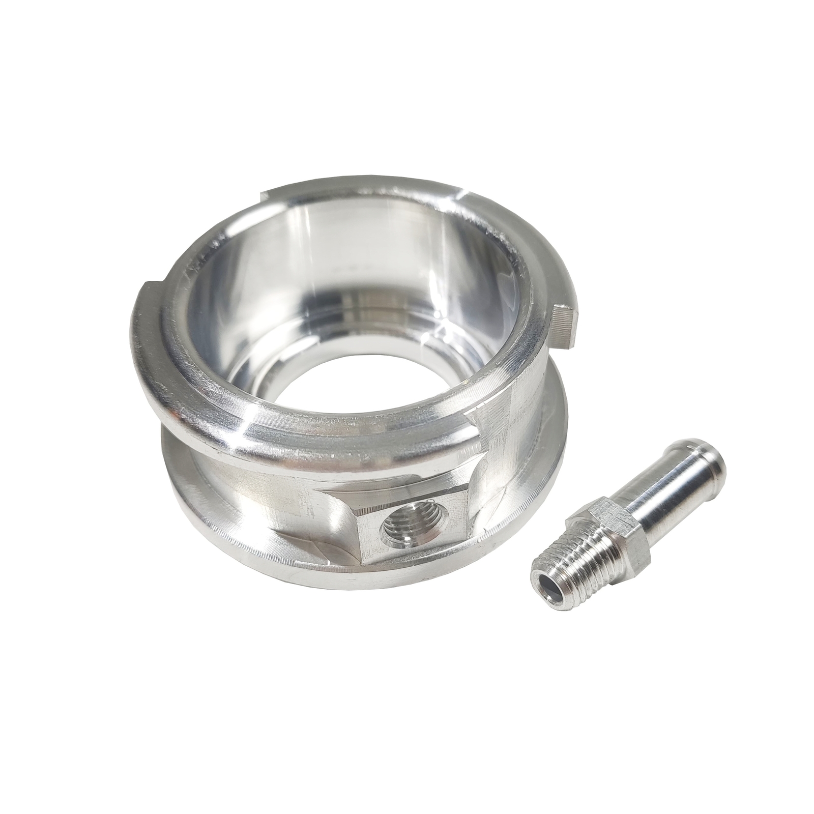 56mm OD 41mm ID Aluminum Weld On Radiator Filler Neck Breather thread 1 ...