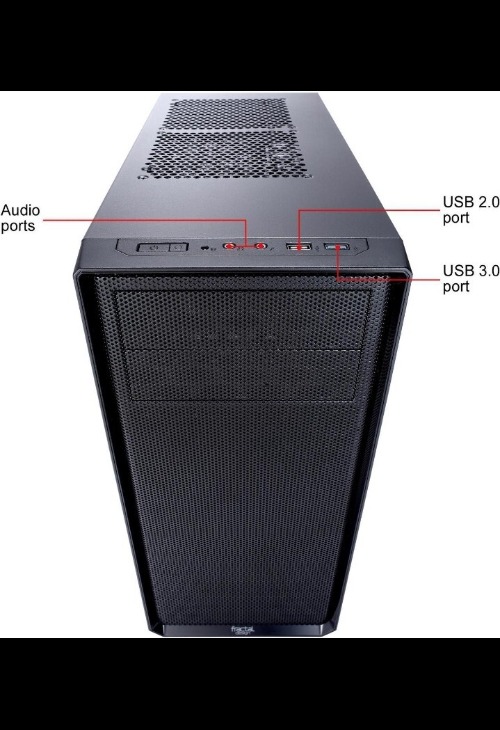 Fractal Design Focus G Black ATX Mid Tower Computer Case, FD-CA-FOCUS ...