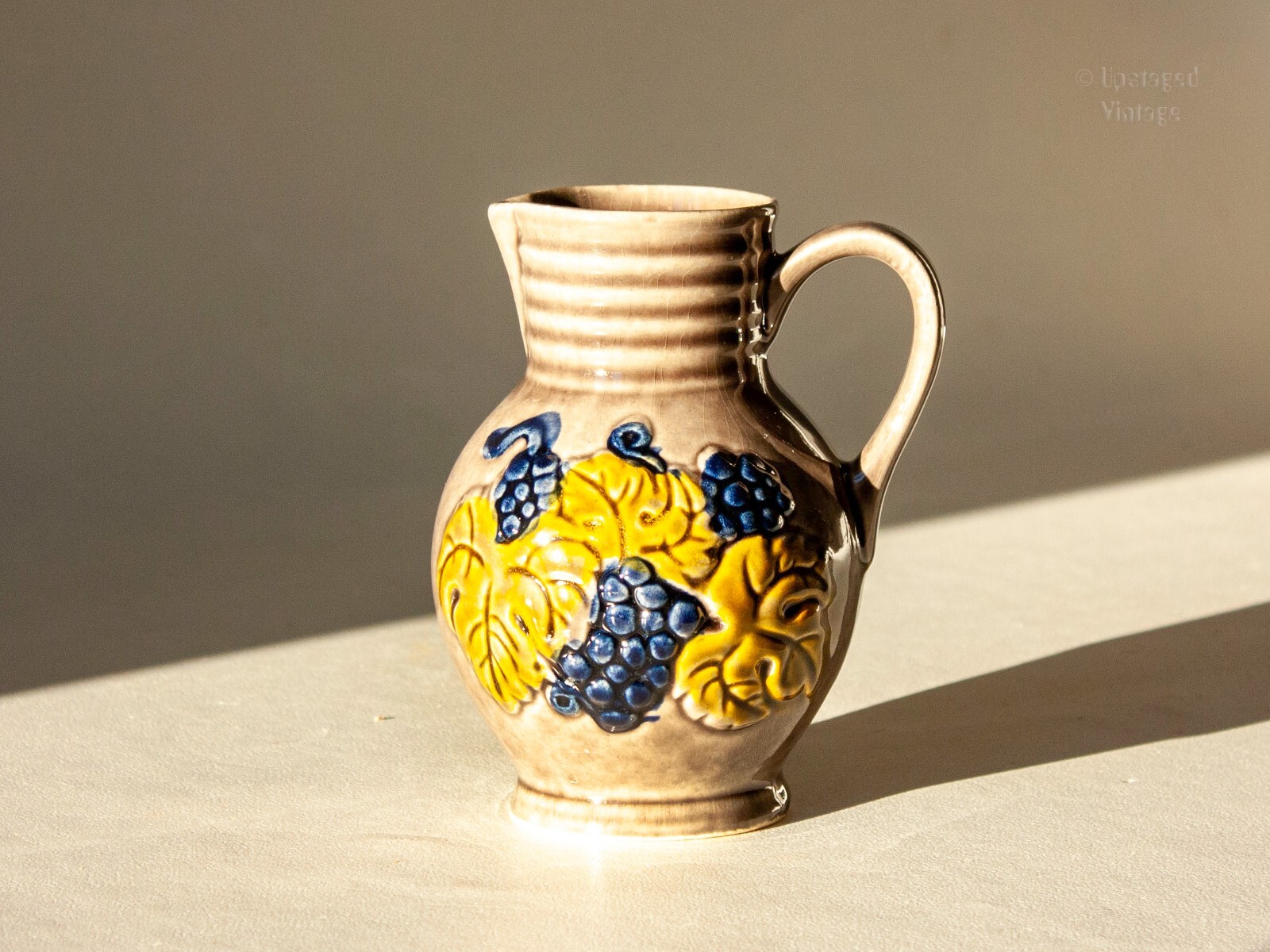 WEST GERMAN Pottery Vintage Scheurich 1960s Mid Century Wine Jug Pitcher 290 0.5 | eBay