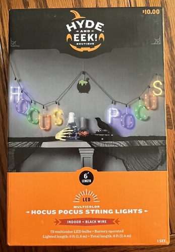 HOCUS POCUS MULTI-COLOR LED STRING LIGHT SET | eBay