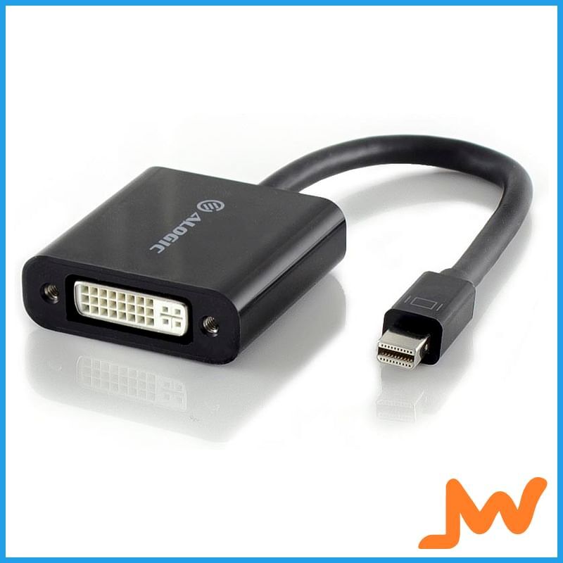 Alogic 20cm Active Mini DisplayPort to DVI Adapter Male to Female with ...