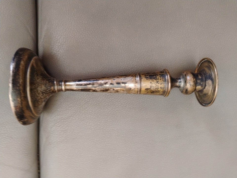 RICHARD M WOODS RWM STERLING SILVER #144,WEIGHTED 8"CANDLE STICK HOLDER ...