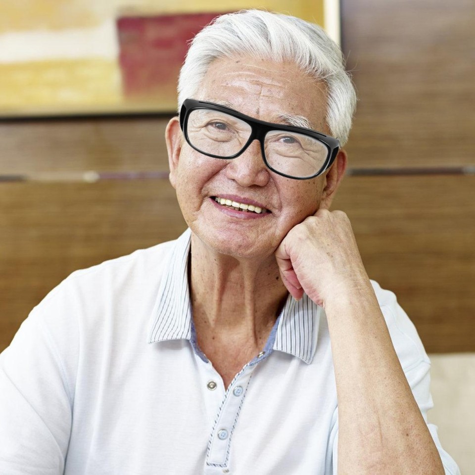 Elderly Magnifying Glasses Foldable Pc Material 2x Magnification ...