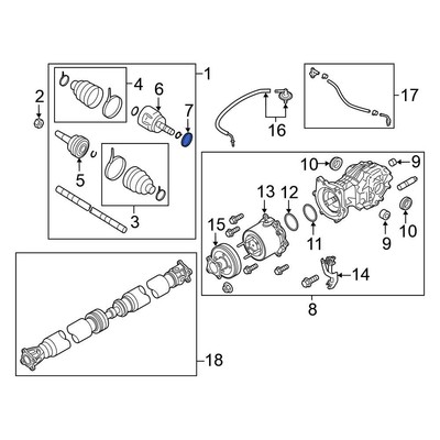 For Nissan Pathfinder 2013-2020 Nissan 39752JA11B CV Axle Shaft Seal | eBay