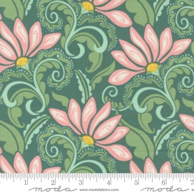 TANGO Valencia Basil Green Floral Quilt Fabric Moda / Kate Spain sold by 1/2 Yd | eBay