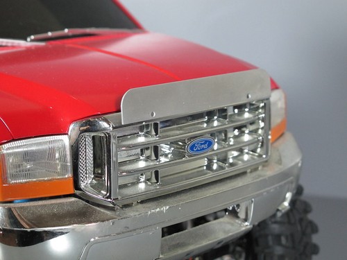 Aluminum Front Hood Stone Bug Deflector Tamiya RC 1/10 Ford F350 ...