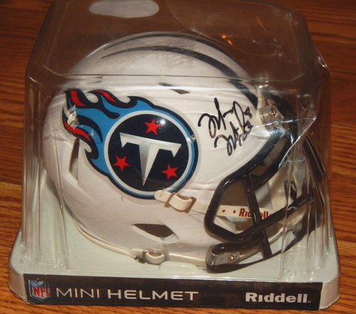 MARCUS MARIOTA SIGNED/AUTOGRAPHED TENNESSEE TITANS RIDDELL MINI HELMET ...