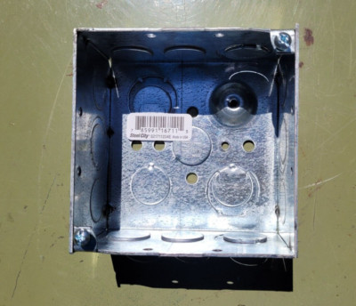 New Open Box Steel City 521711234E 4" Square Box, Welded, 2-1/8" Deep ...