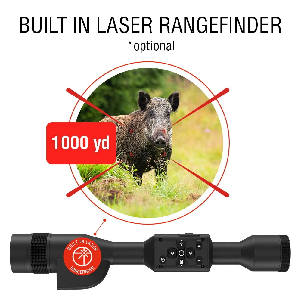 ATN 3-15x X-Sight 5 Pro Ultra HD 4K Smart Day/Night Vision Riflescope ...