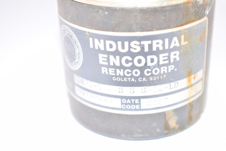 Vintage RENCO HDR70-100-S-S-12-LD Industrial Encoder | eBay