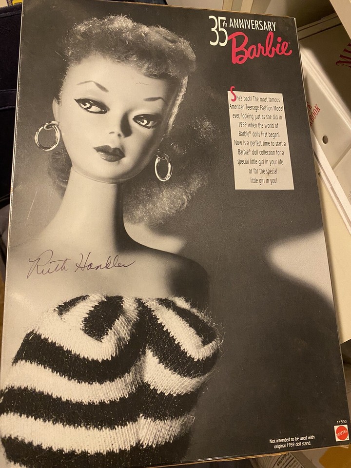 Ruth Handler Signed 35th Anniversary 1959 Barbie Special Edition ...