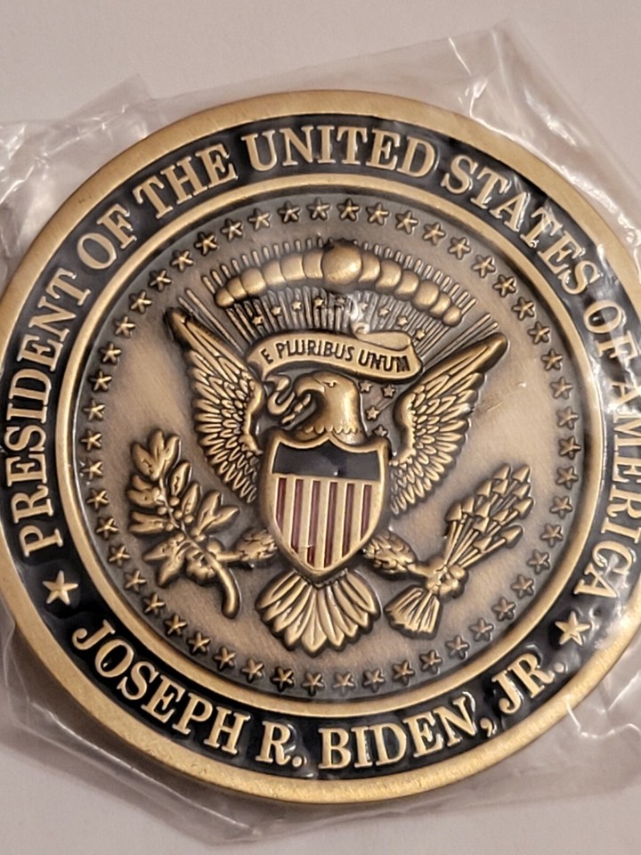 POTUS~ Authentic ~ Joseph R Biden 46th Challenge Coin~ WHMO. 2021 | eBay