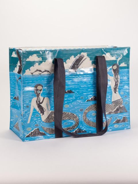 Blue Q Shoulder Tote with Heavy Duty Zipper & Outer Pocket 95% Recycled ...