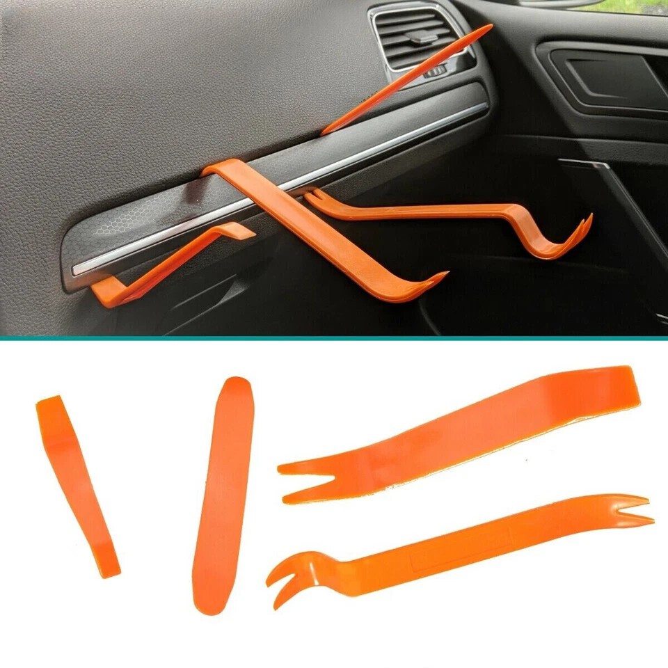 Plastic Trim Removal Pry Tool Set for Car Radio Panel Door Dash Clip ...