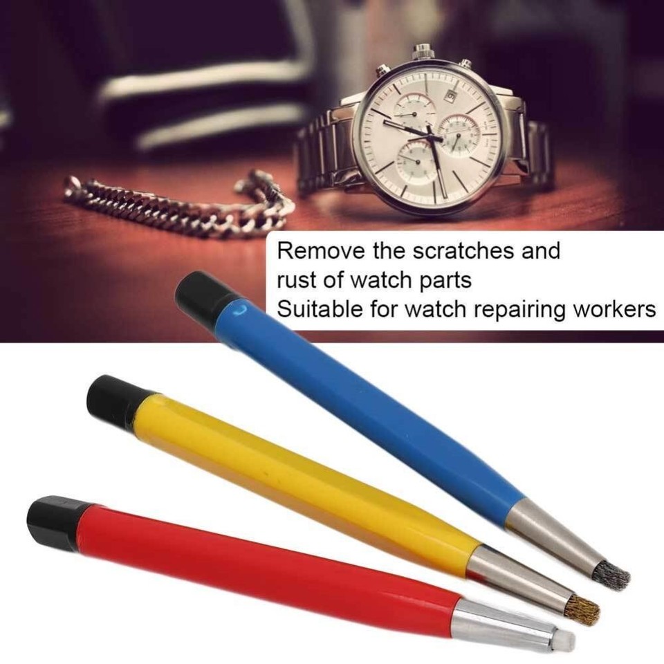 3PCS Jewelers Fiberglass Scratch Brush Pen Small Parts Cleaning ...