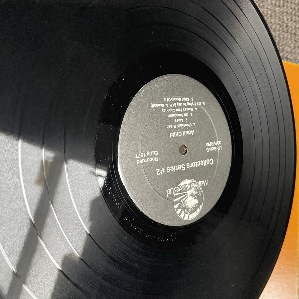 The Beach Boys – Adult Child Vinyl Record BLACK 1983 Very Rare ...