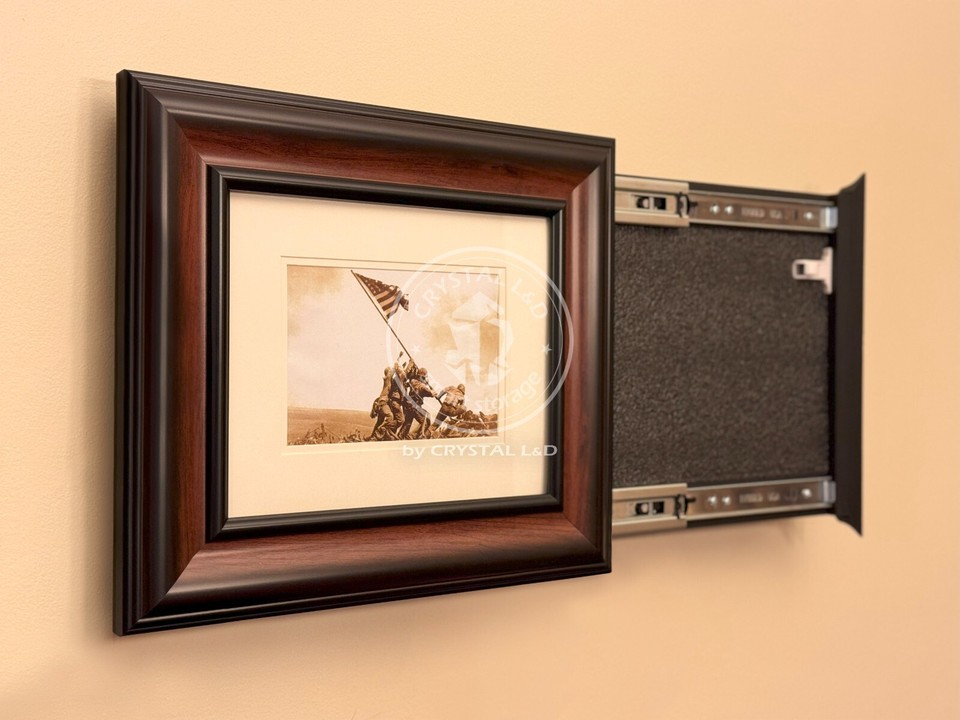 Hidden Storage Photo Frame for Gun and Valuables 14-1/2" x 12-1/2 ...