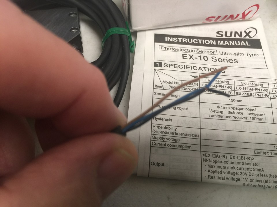 Sensor SUNX RX-LS200 ULTRA-SLIM TYPE PHOTOELECTRIC SENSOR EX-10 SERIES ...