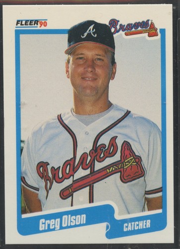 1990 Fleer Update #5 Greg Olson Atlanta Braves | eBay