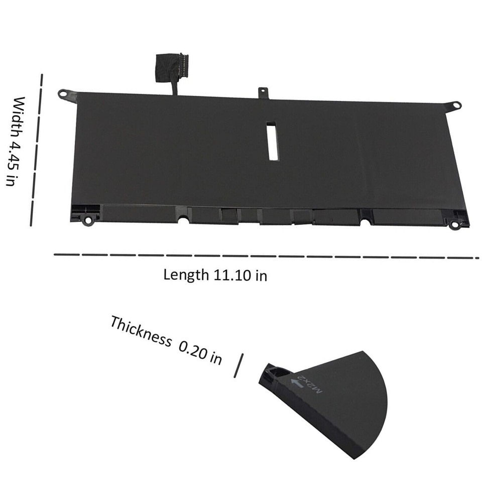 Laptop Battery for Dell XPS 13 9370 9380 Latitude 3301 G8VCF 0H754V ...